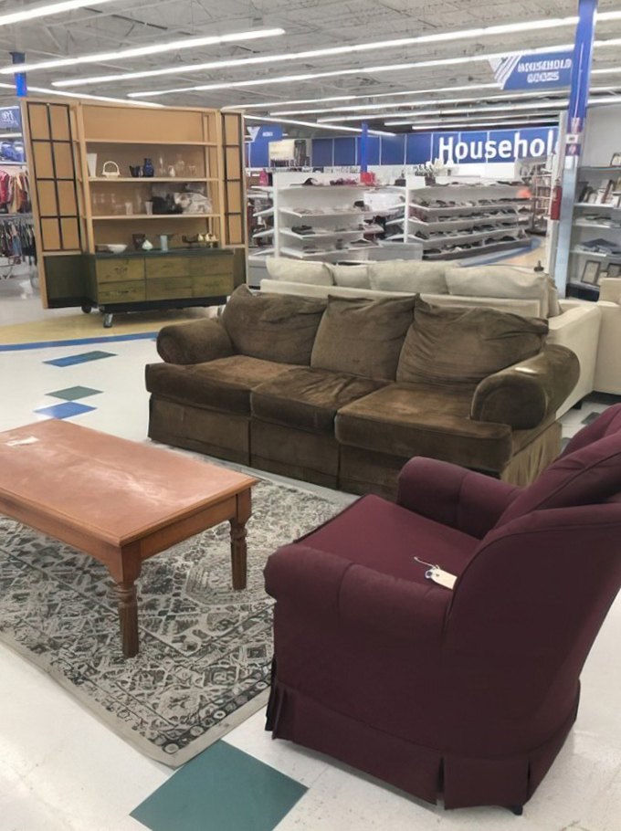 The sofa section &ndash; where you can literally sit on your savings while contemplating which comfort cloud comes home.