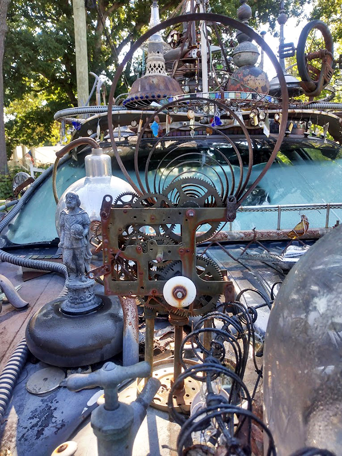 A car becomes a canvas for mechanical imagination. Even your morning commute could be extraordinary with this level of creative commitment.