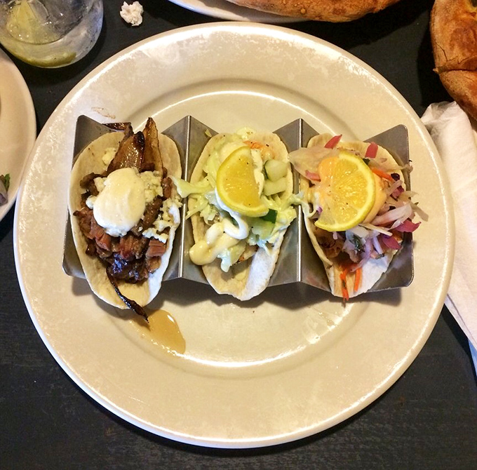 A trio of tacos that proves Smokin' Toad's isn't a one-trick pony. Each one a different journey, with that citrus brightness cutting through the richness.
