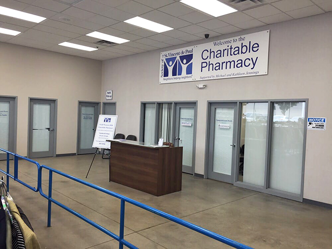 Beyond bargains, St. Vincent de Paul offers a charitable pharmacy. Healthcare and thrifting under one roof&mdash;like finding an unexpected dessert after a satisfying meal.