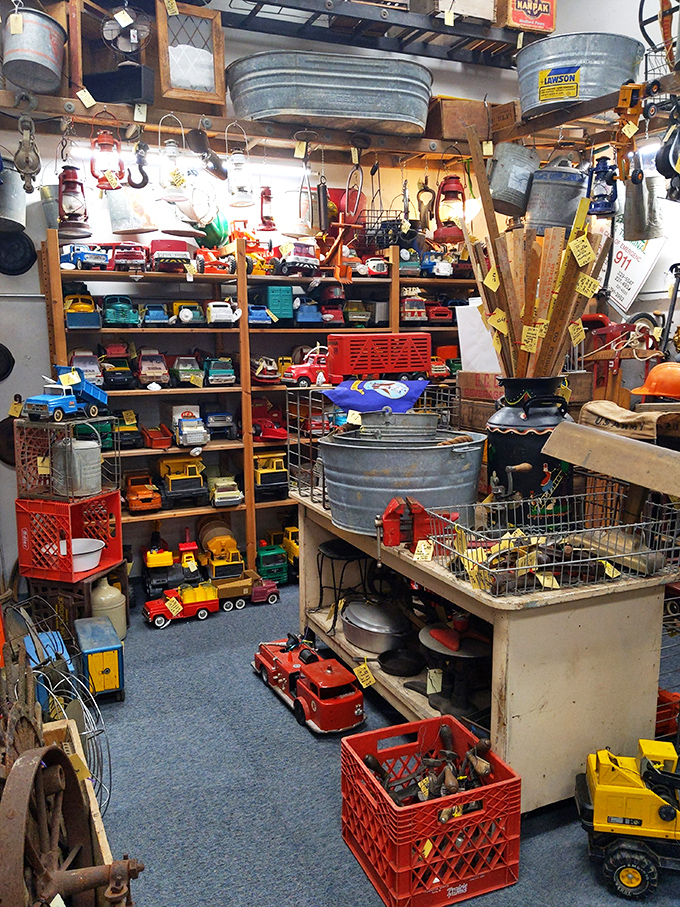Tiny cars that once raced across kitchen floors now wait patiently for their next grand prix.