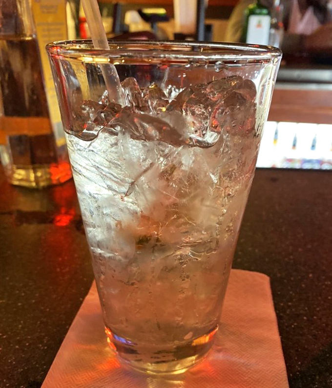 After tackling a cheesesteak of this magnitude, a cold drink isn't just refreshing&mdash;it's practically medicinal. Hydration never looked so inviting.
