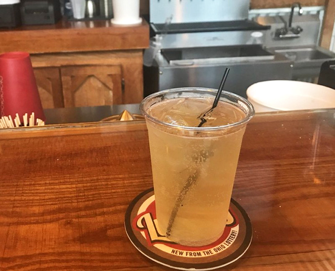 Sometimes the simplest pleasures are the best—a cold drink in a frosty glass, waiting to wash down whatever deliciousness comes next.