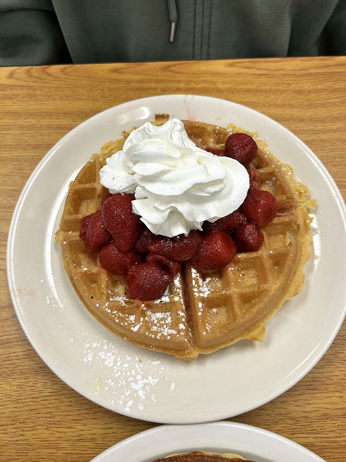 Waffles with pockets deeper than your grandfather's stories and twice as sweet as his retirement.