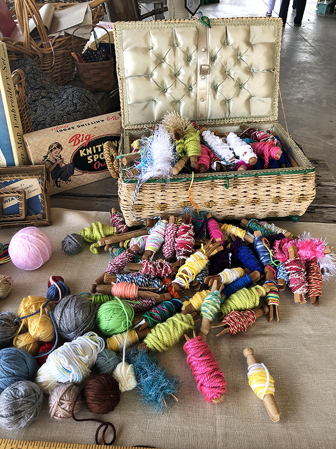 A crafter's dream &ndash; yarn in every color of the rainbow and then some. That half-finished scarf project just found its missing inspiration.