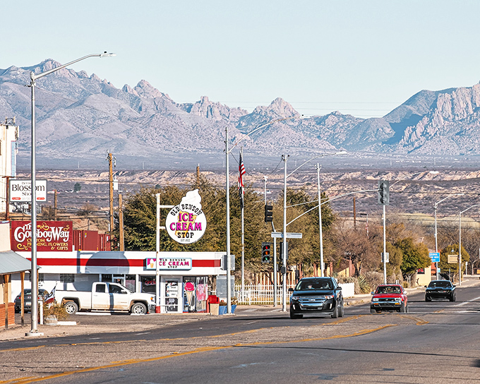 Benson's classic western buildings frame mountain views that would make John Wayne feel right at home.