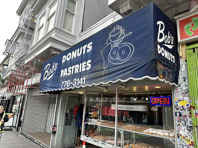 Bob's blue awning has been a beacon for late-night donut cravings for generations. Where San Francisco's night owls and early birds meet.