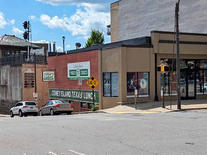 Coney Island of Scranton's colorful facade brightens downtown. Inside, hot dog traditions continue their delicious reign.