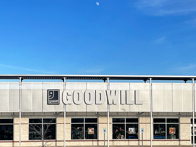 Goodwill's modern Clocktower location breaks the thrift store stereotype with its sleek, contemporary design.