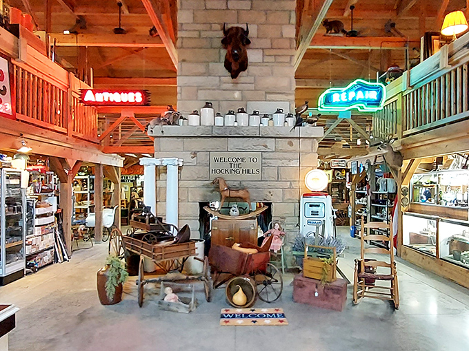 Hocking Hills Market: where shopping meets architecture that would make Frank Lloyd Wright nod in approval.