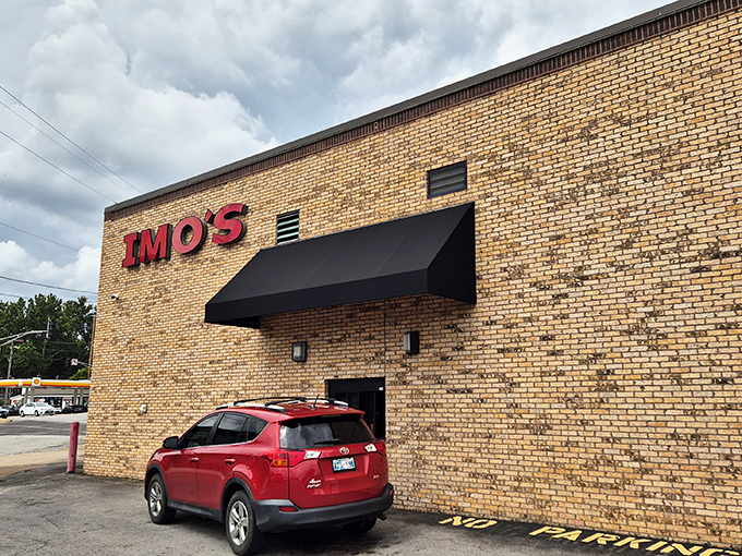 Imo's brick fortress houses the controversial delight that divides pizza lovers&mdash;that cracker-thin crust and Provel cheese that screams "St. Louis!"