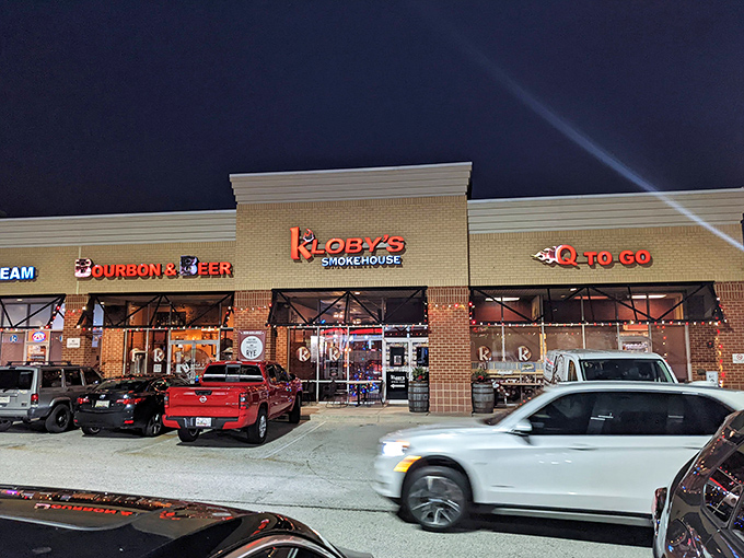 Kloby's modern exterior houses ancient traditions &ndash; the art of smoke, meat, and time, plus a whiskey selection to match.