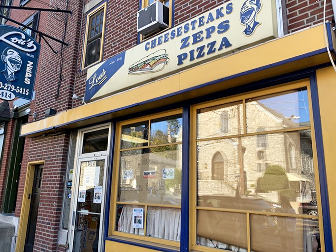 Lou's vintage storefront looks like it was plucked from a Norman Rockwell painting about the perfect neighborhood sandwich shop.