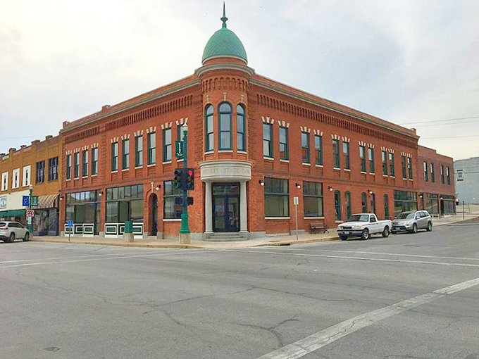 Dome sweet dome! Monett's brick beauty crowns a corner in a town where your housing dollar wears the crown too.