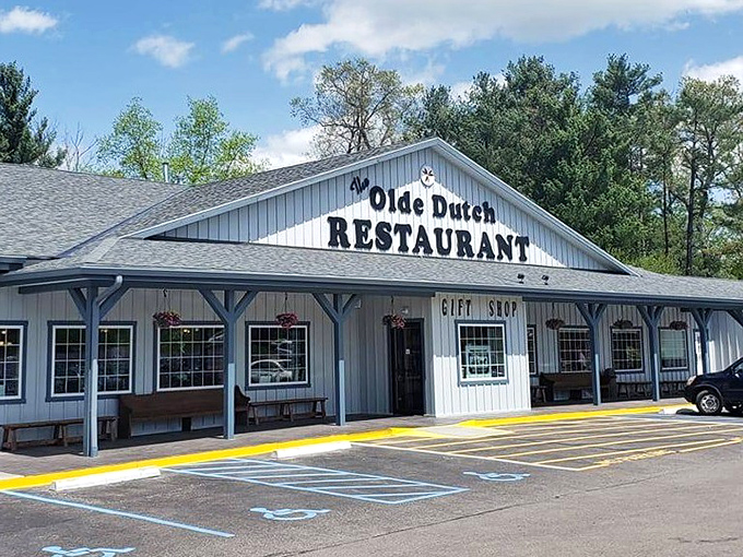 Olde Dutch Restaurant's straightforward exterior promises no-nonsense deliciousness. Your belt may need loosening after this stop!
