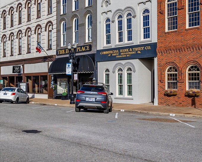 Paris's historic downtown buildings stand shoulder to shoulder, sharing secrets that span generations of Tennessee history.