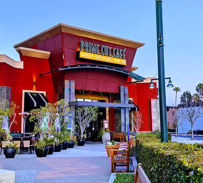 Modern architecture meets serious beef at this Orange County spot that means business about steaks.