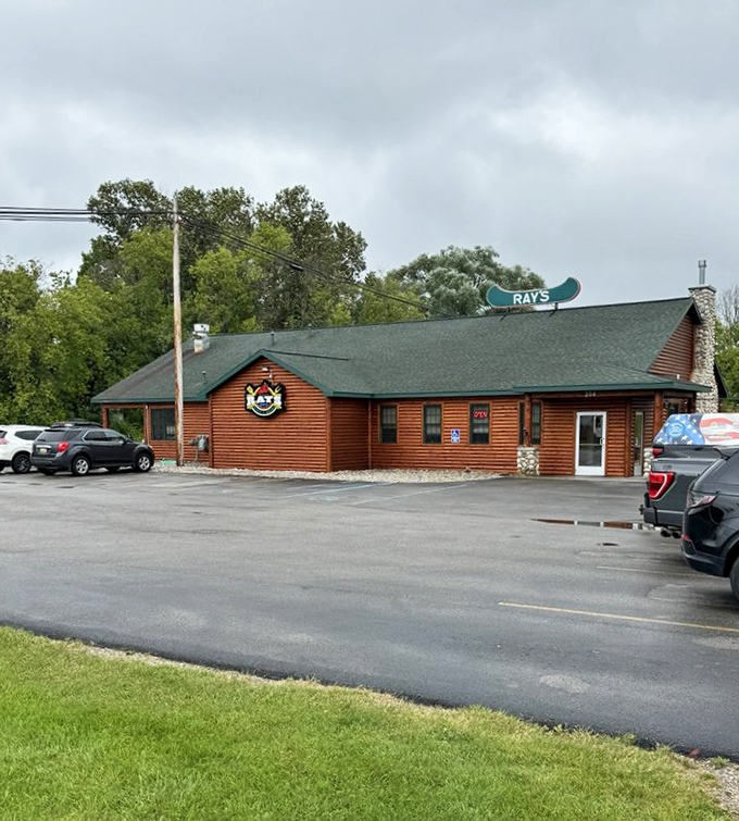 "This log cabin exterior screams 'Michigan!' but the barbecue inside speaks a universal language of smoky deliciousness."