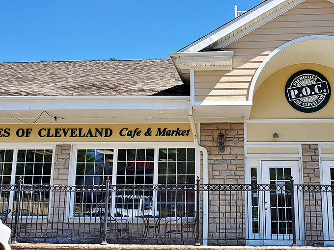 Pierogies of Cleveland's elegant stone facade and patio seating elevate the humble dumpling to destination dining status.