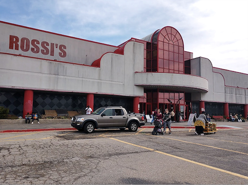 Red and white retail therapy! Rossi's distinctive building has welcomed generations of Pittsburgh bargain hunters seeking weekend treasures.