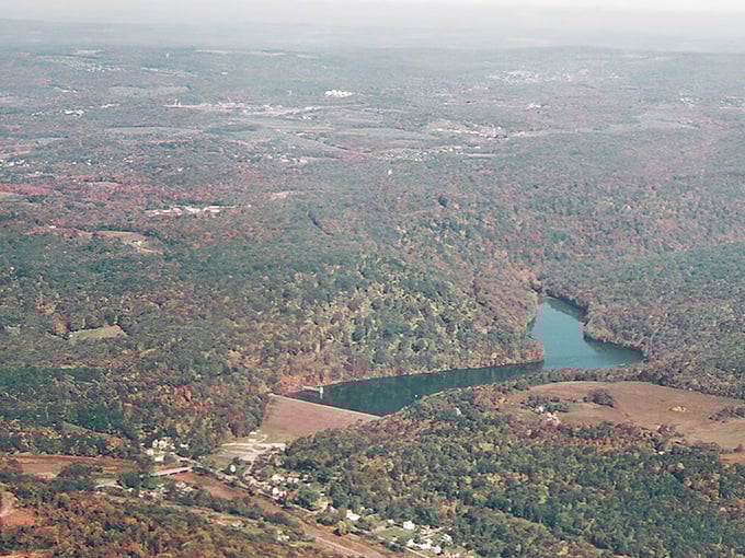 Welcome to Saltlick Township, where the population sign is smaller than most people's mailbox numbers.