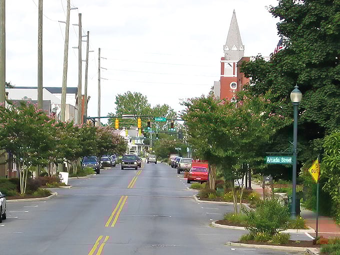 Tree-lined streets and welcoming sidewalks in Seaford invite visitors to slow down, explore local shops, and enjoy this charming community.