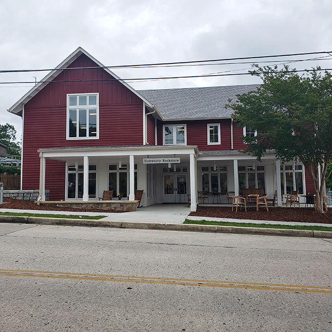 Sewanee's crimson bookstore beckons like a literary barn raising&mdash;all that gorgeous wood and white trim housing stories that will transport you far beyond the mountain's edge.