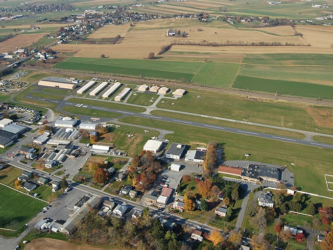 Smoketown's runway offers a bird's eye view of where Pennsylvania Dutch country meets the friendly skies.