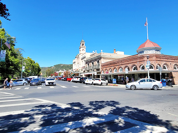 Sonoma's historic plaza serves as the heart of wine country, where history and hospitality blend perfectly.