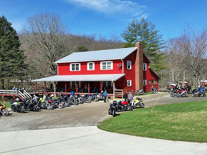 The Red Barn Café in Suches looks like it belongs on a country album cover – serving up authenticity with every meal.