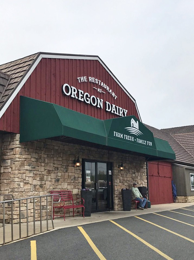 The Restaurant at Oregon Dairy wears its farm heritage proudly&mdash;a red barn where the milk for your ice cream comes from just outside.