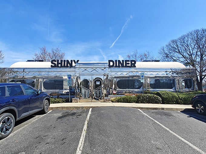 The Shiny Diner lives up to its name &ndash; this gleaming silver beauty looks like it rolled straight out of American Graffiti.