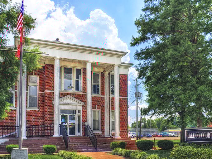 Tiptonville's modern post office serves as the town's communication hub, connecting this quiet corner to the world.