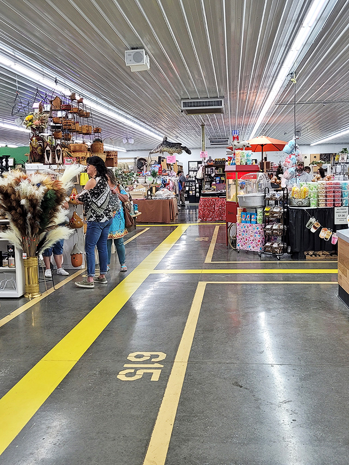 Craftsmanship meets commerce! Walnut Creek's Amish Market showcases handmade treasures in a modern, comfortable indoor setting.