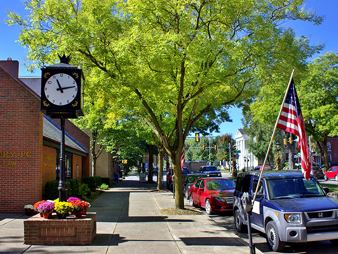 Wellsboro's tree-lined main street offers shade and nostalgia in equal measure, a perfect small-town tableau.