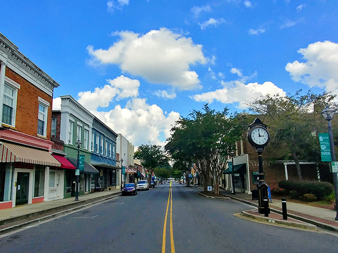 York's historic downtown stretches like a timeline you can walk, where every building whispers stories of yesteryear.