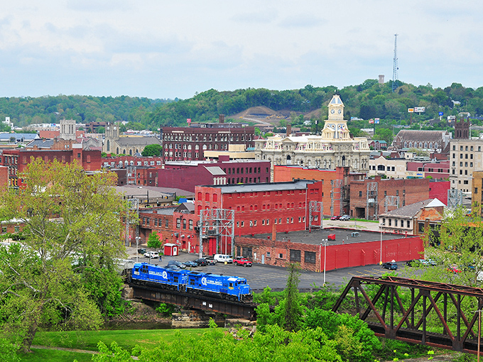 Zanesville's hillside panorama showcases a city comfortable in its affordable skin. Those red brick buildings have witnessed generations living well within their means.