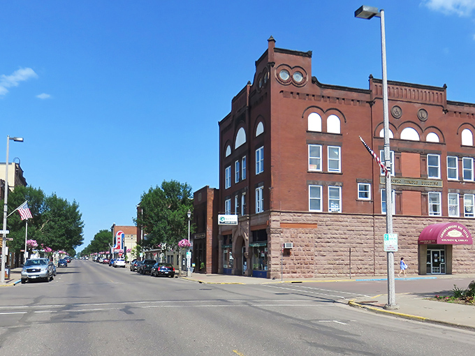 The stately architecture of Ashland's downtown library stands as a testament to the town's commitment to preserving its history.
