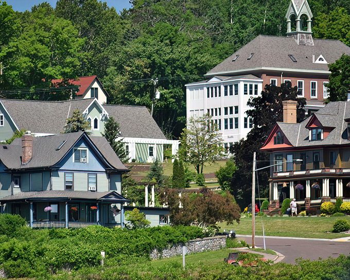 Victorian homes with water views in Bayfield &ndash; where coastal charm meets Midwest friendliness and reasonable property taxes.