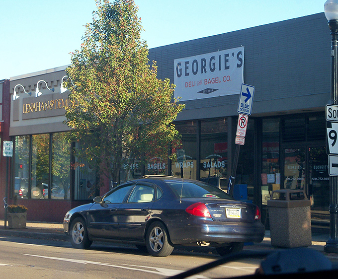 Local businesses like Georgie's Bagel Co. give Berwick's main street the authentic flavor that chain stores simply can't replicate.