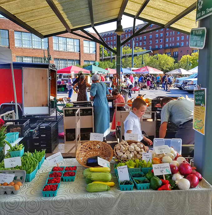 Local farmers and artisans create a vibrant marketplace where the community gathers to find the freshest of everything.