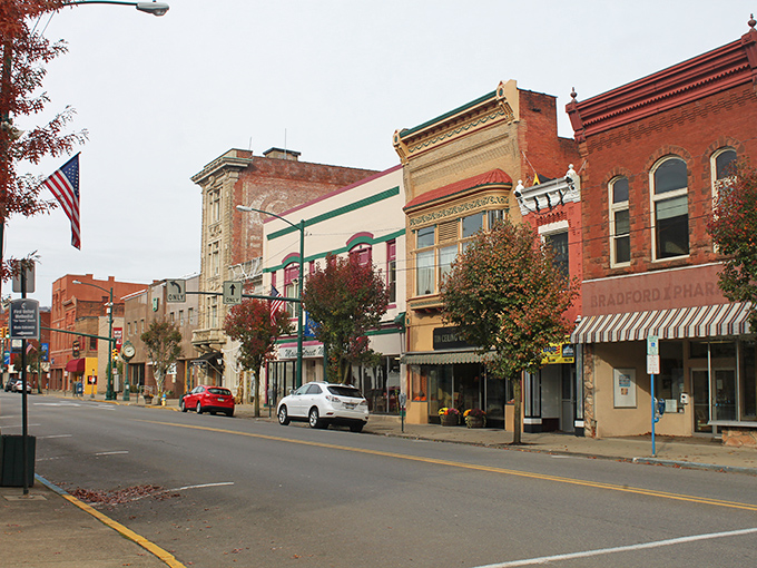 Downtown Bradford's classic American main street offers a glimpse into a more affordable, neighborly way of life.