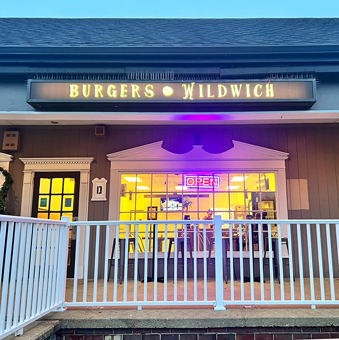 Evening glow illuminates a neighborhood gem where craft meets comfort in every bite. 