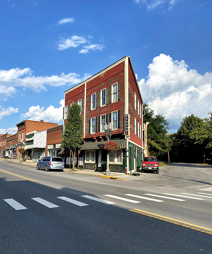 The kind of main street where you expect to see Jimmy Stewart running down shouting "Merry Christmas!" Clifton Forge delivers.