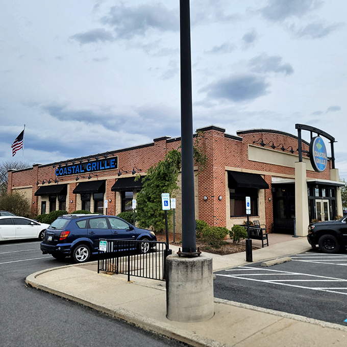 Clean lines, welcoming entrance &ndash; Coastal Grille skips the kitschy nets and buoys for a sophisticated approach to seafood.