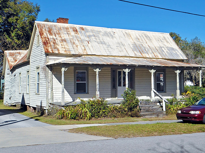 This weathered Dunnellon cottage with its metal roof has witnessed decades of Florida history &ndash; rustic charm that Instagram filters try desperately to replicate.
