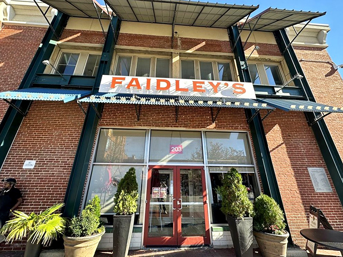No white tablecloths at Faidley's, just stand-up tables perfect for focusing on what matters: that legendary crab cake.