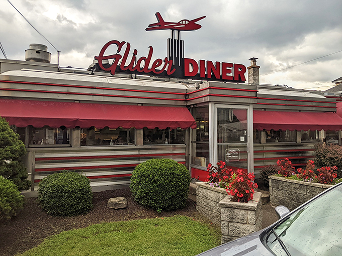 The Glider's red awnings and classic styling make it an unmistakable Scranton landmark. When a diner looks this good outside, the food inside must be extraordinary.