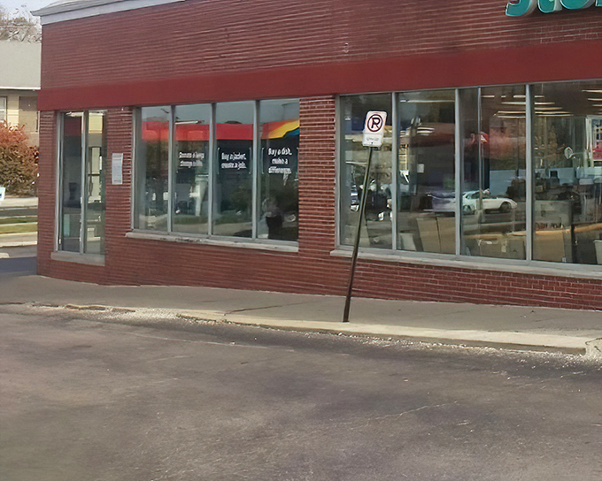 The red brick exterior of this thrift store might be modest, but inside lies a universe of second chances.