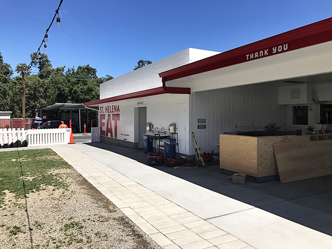 Gott's clean white building and picnic table simplicity belie the gourmet approach to roadside classics waiting inside.